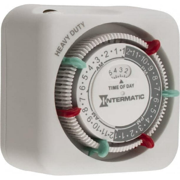Intermatic 30 hr Indoor Analog Electrical Timer 3 On/OF per Day, 125 ...