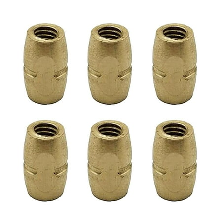 6 lot Copper Flute Head Socket Nuts Musical Instrument Spare Parts ...