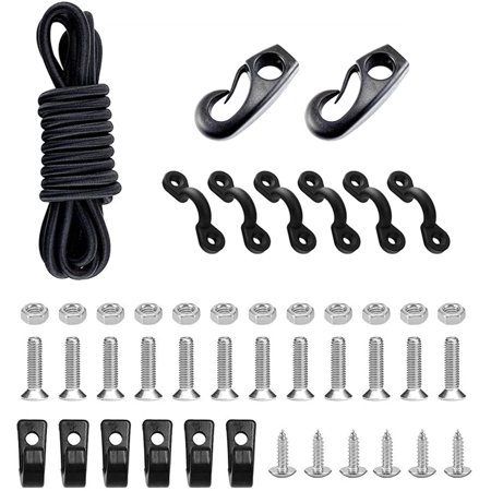 Kayak Deck Rigging Kit 2.5m Bungee Cord with Bungee Cord Ends Hooks and ...