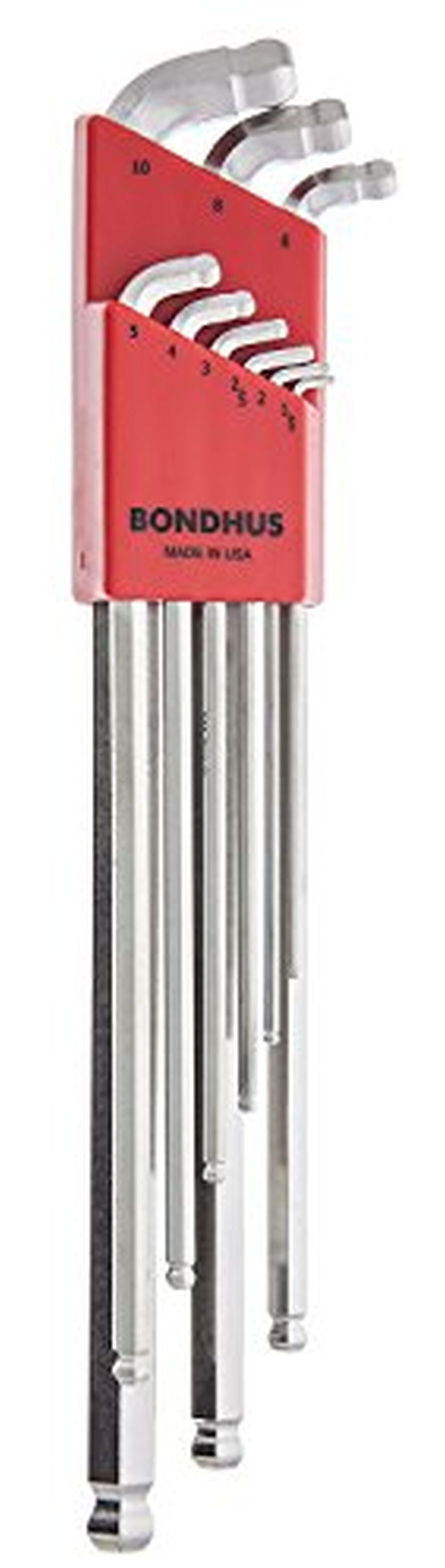 Bondhus 77099 Stubby Dbl Ball End L-Wrench Set w/BriteGuard&Extra Long ...