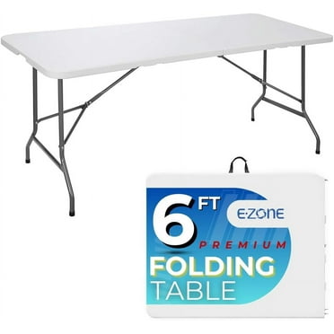 Magshion 4Ft Plastic Folding Table, Picnic Party Dining Camping ...