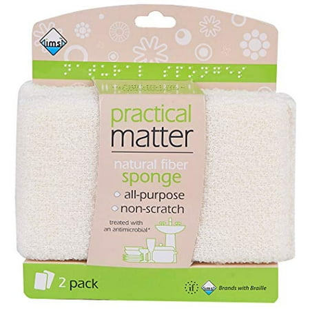 Cleanlogic Practical Matter Natural Fiber Sponge, 2 Count | Walmart Canada