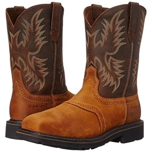 Ariat Men's Sierra Wide Square Steel Toe Work Boot AGED BARK - Walmart.com