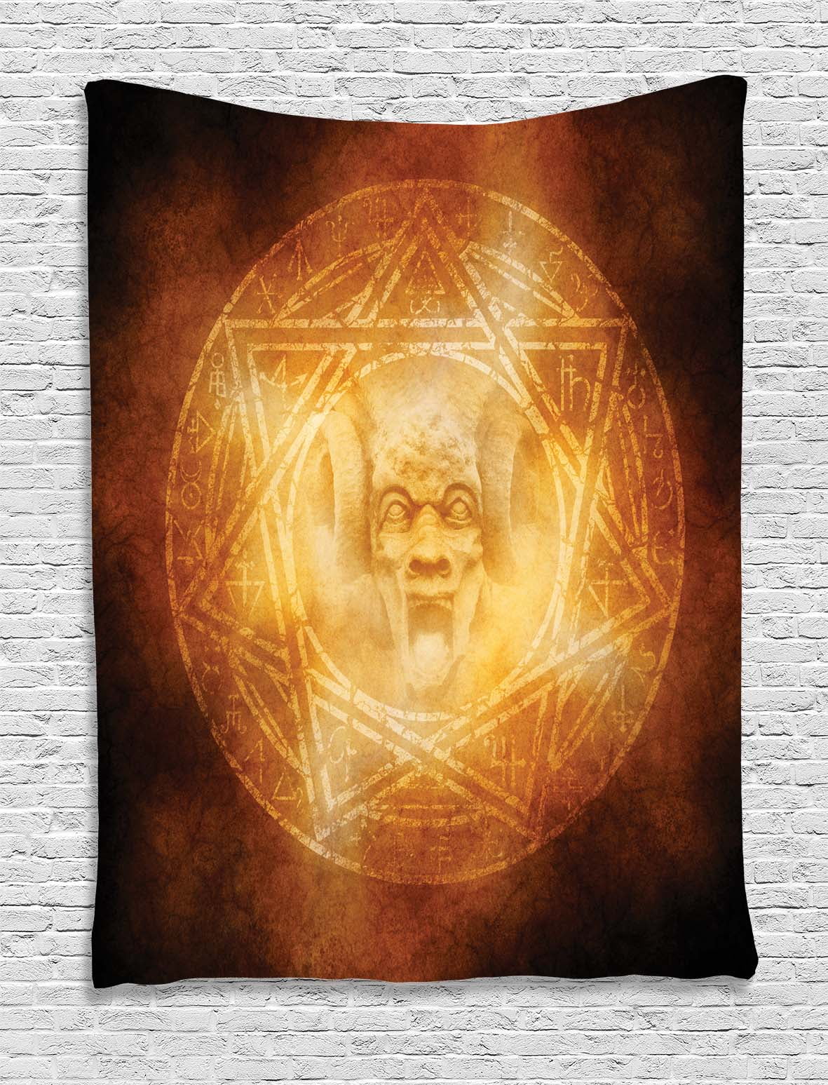 Horror House Tapestry, Demon Trap Symbol Logo Ceremony Creepy Scary ...