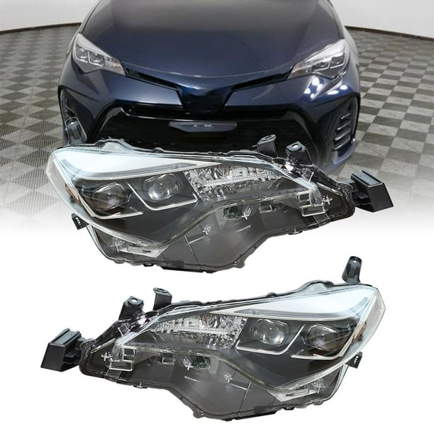 Labwork Pair of Projector Headlight Headlamp Assembly Set Replacement ...