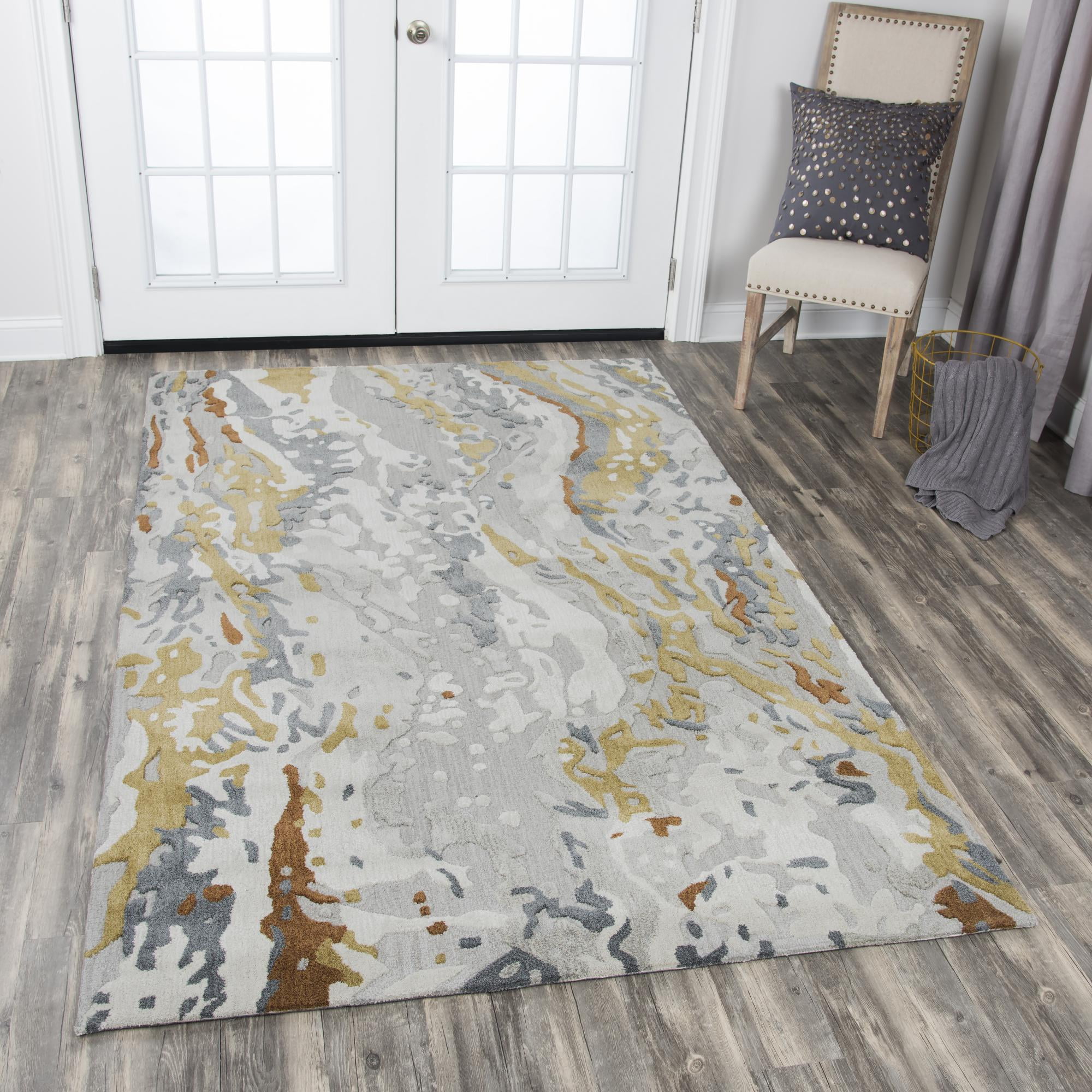 Rizzy Home MO575A Gray 9' x 12' Hand-Tufted Area Rug - Walmart.com