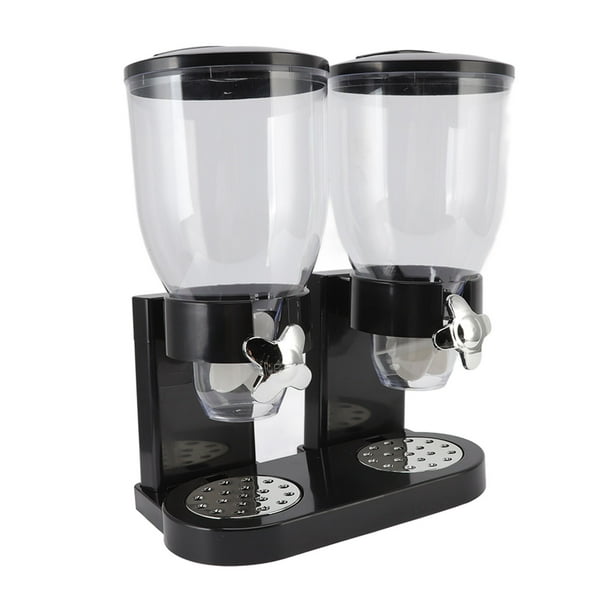 Cereal Dispenser, Even Distribution Twist Operation Dual Containers Dry ...