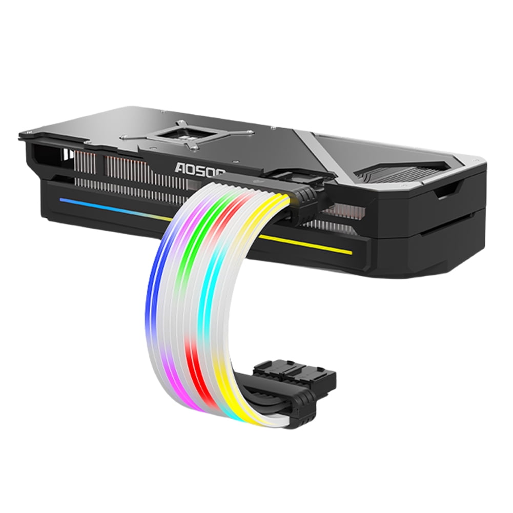 Tira LED ARGB GPU Extensiones Cable 24PIN 5V para Conector Placa Base ...