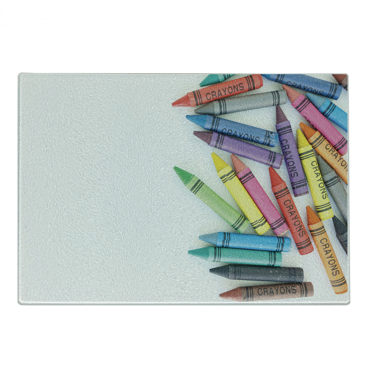 Crayon Cutting Board, Children School Art Class Themed Colorful ...