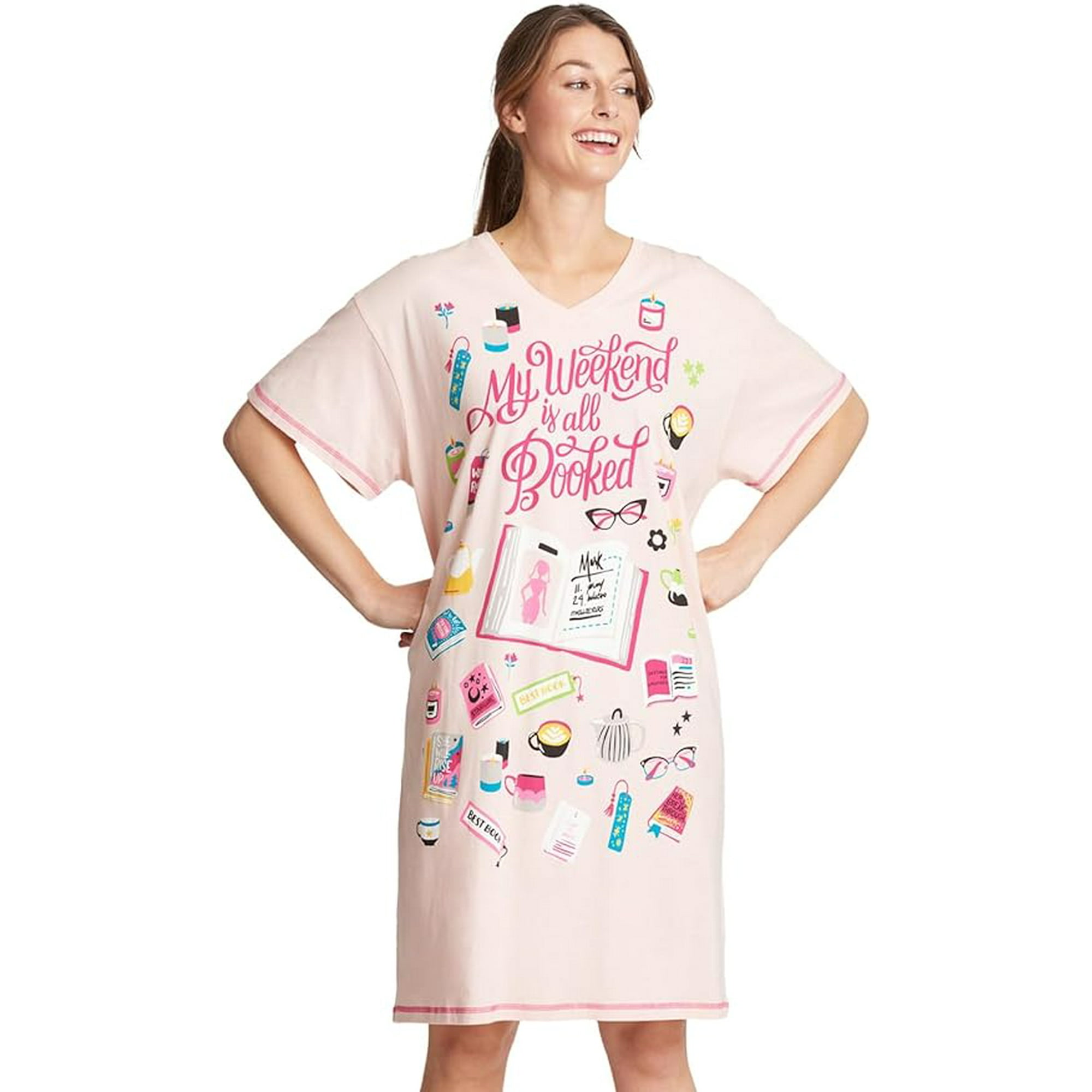 Click here for Little Blue House Womens Sleepshirt  My Weekend Is... prices