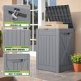 52 Gallon Outdoor Resin Package Delivery Box for Porch, Lockable Secure ...