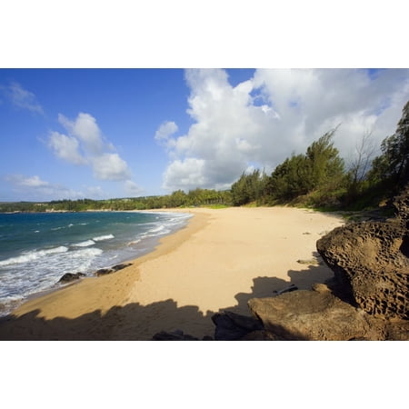 USA, Hawaii, Maui, View of empty Fleming Beach; Kapalua Poster Print ...