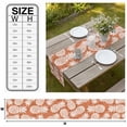 Burnt Orange Pineapple Table Runner Tropical Summer Botanical Fruits ...