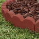 Pavestone 12" Curved Scallop Red Concrete Edger - Walmart.com
