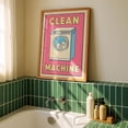 Affixzi Retro Laundry Room Poster, Funny Clean Machine Print, Vintage ...
