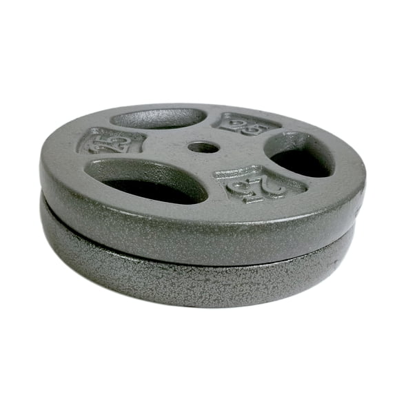 CAP Barbell, 50 lb Standard 1" Weight Plate Set, (25 lb x 2) - Walmart.com