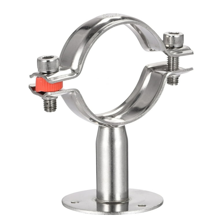 Pipe Bracket Clamps Uxcell 304 Stainless Steel Wall Mount Ceiling Mount ...