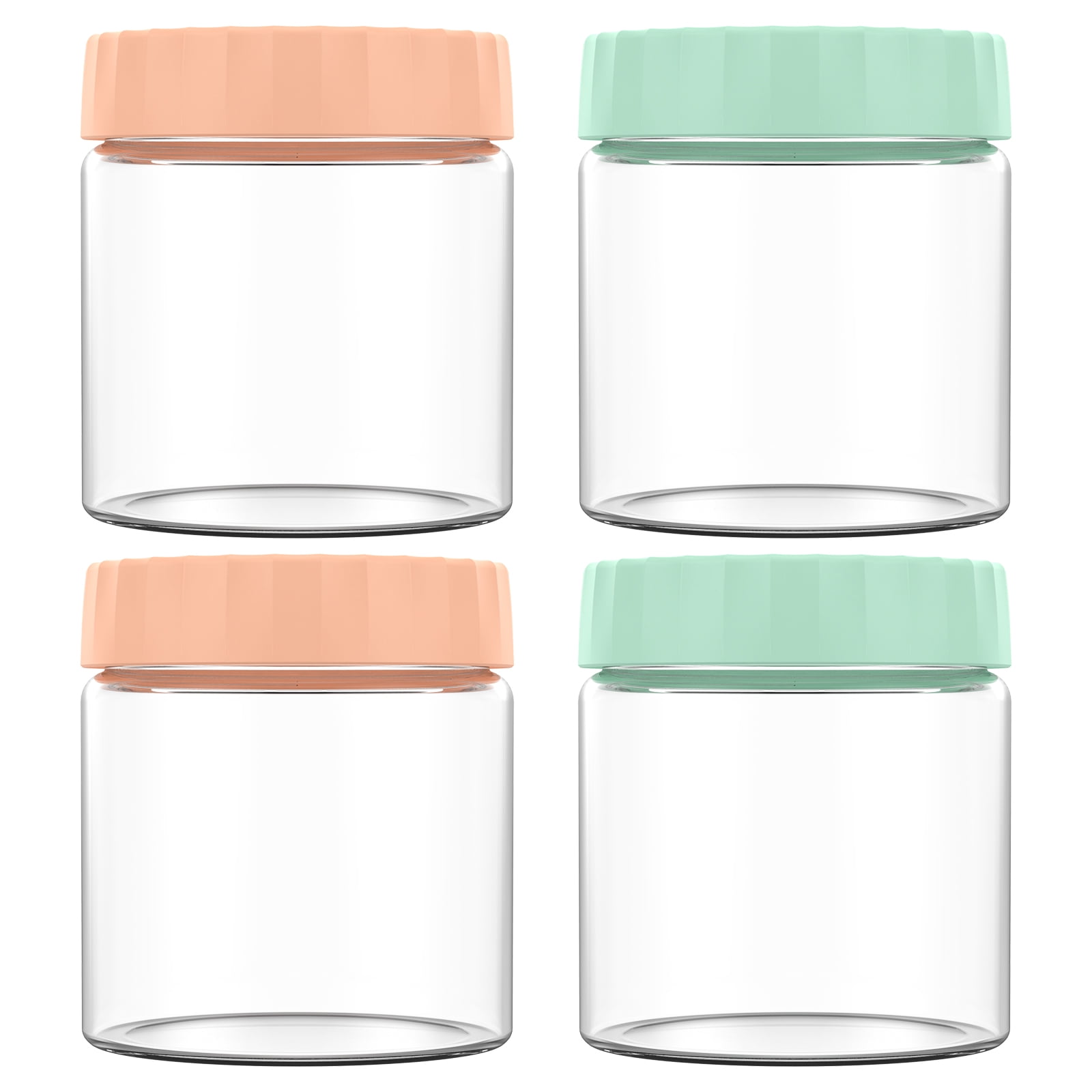 Click here for Grusce 4pcs Overnight Oats Jar Storage Jars In Hig... prices
