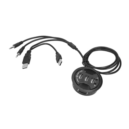 Spptty Desktop USB Splitter,Round HUB,3 Port Desktop USB HUB High Speed ...