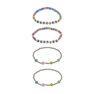 Wonder Nation Children's Jewelry Love 4 Pack Colorful Stretch Bracelet ...