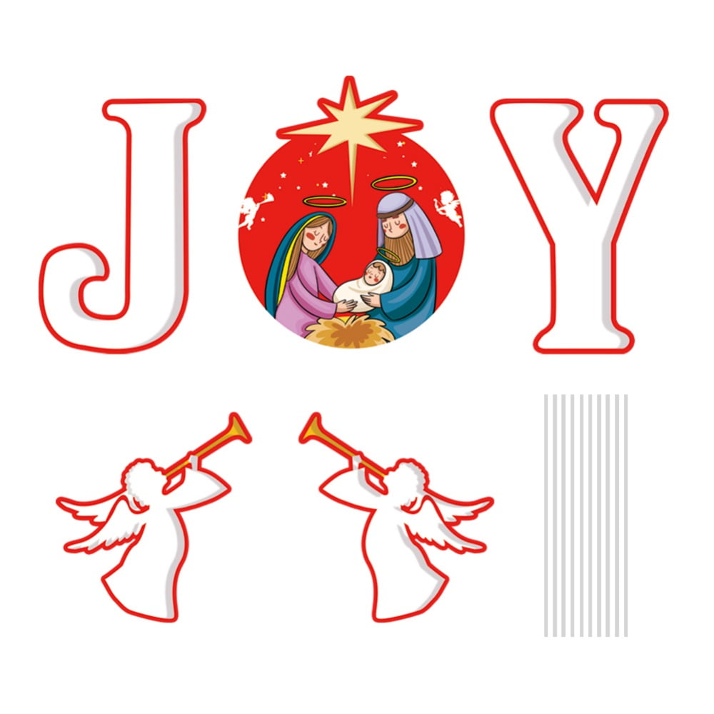 Bangus 5 Pieces Holy Nativity Yard Sign with Stake Christmas Outdoor ...
