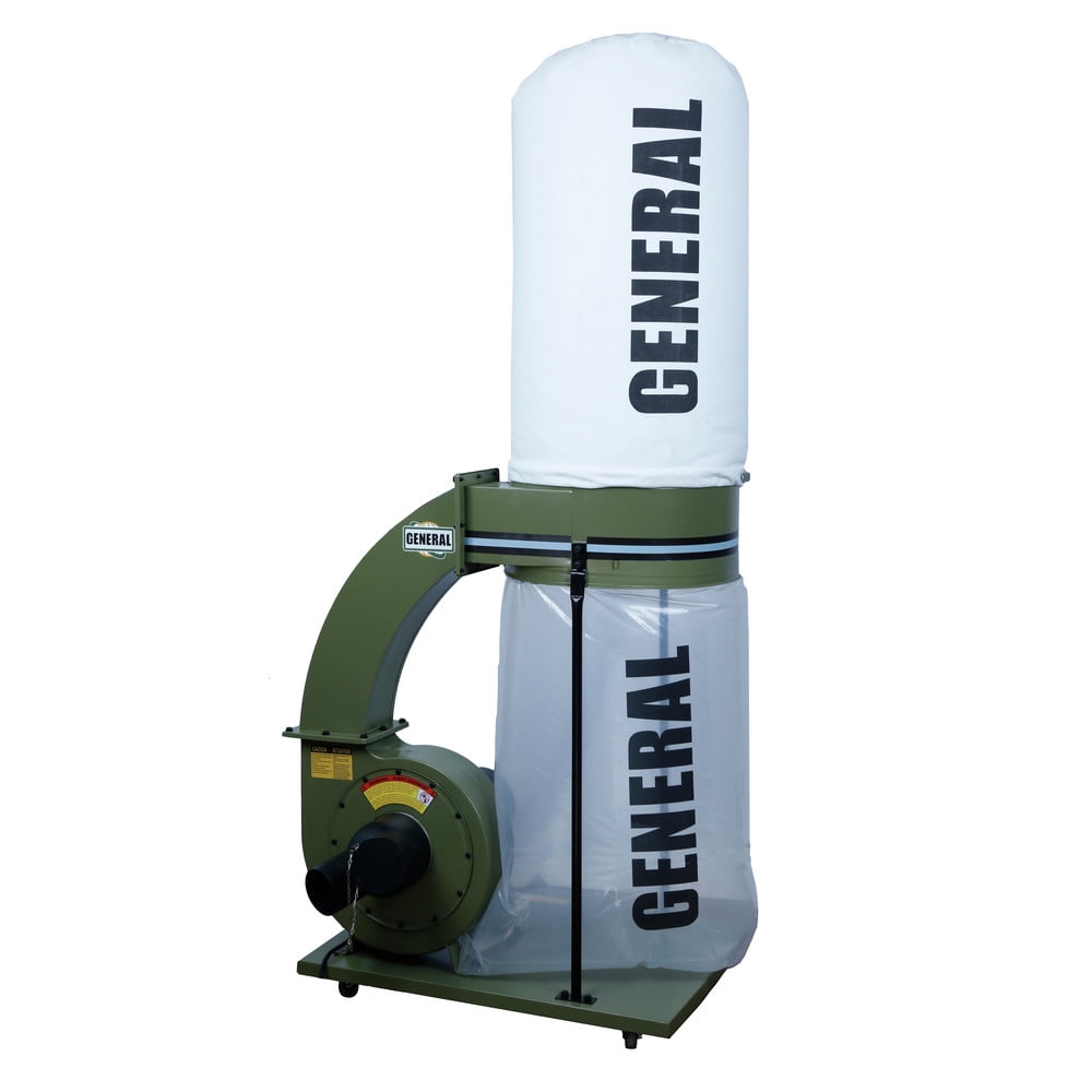 GENERAL INTERNATIONAL 2 HP Industrial Dust Collector with 2 Micron Bag ...