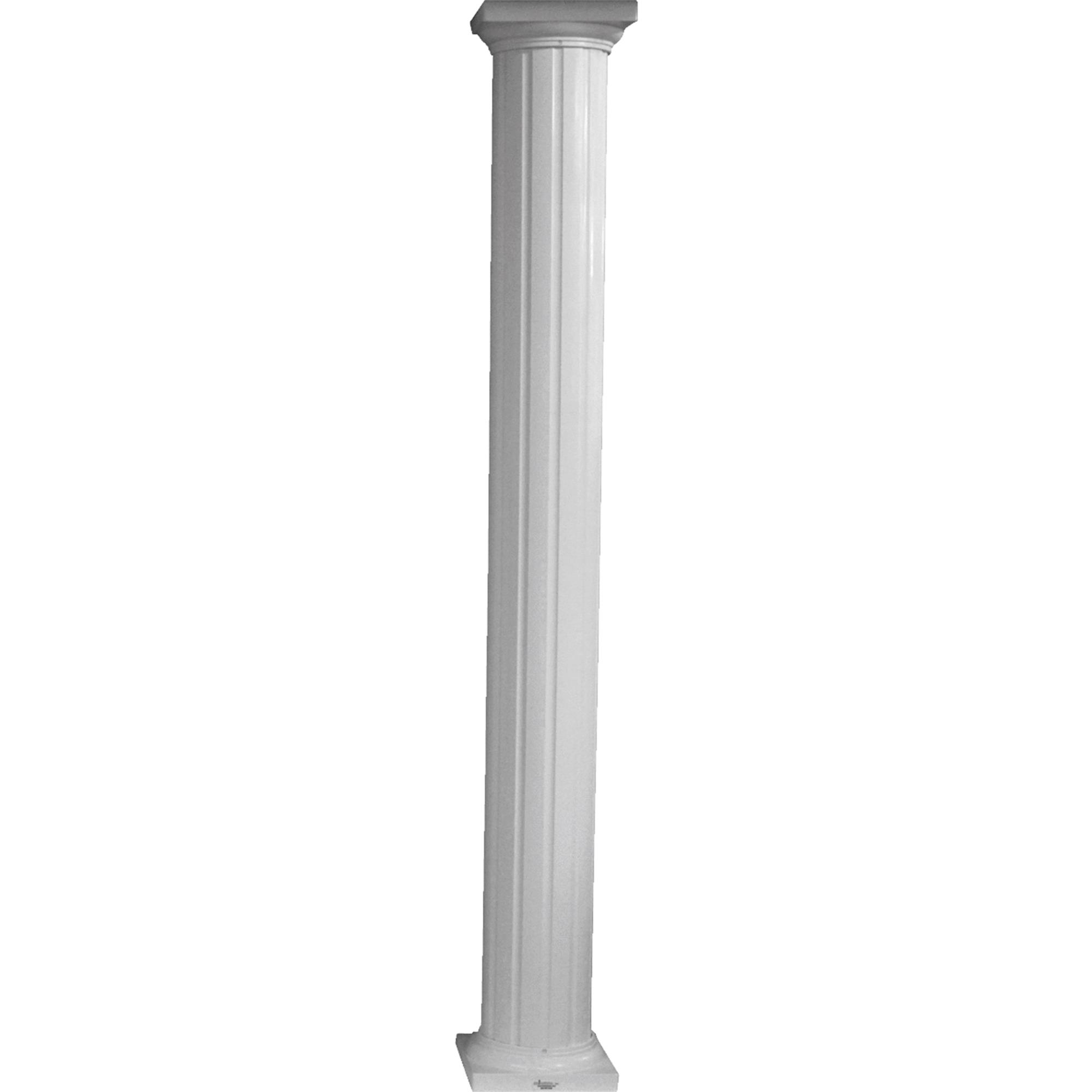 Crown Column Round Fluted Aluminum Column - Walmart.com