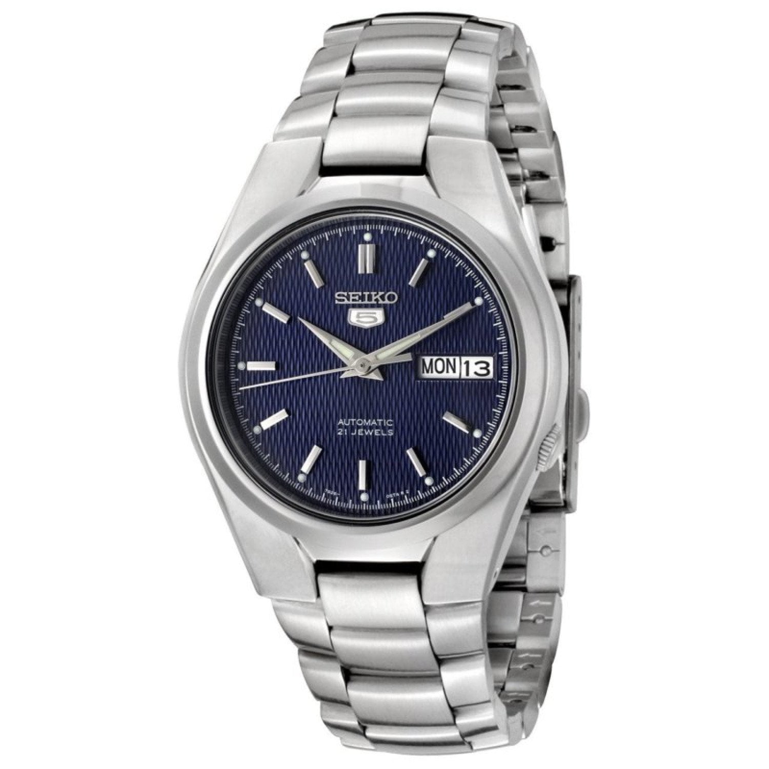 Seiko - Seiko Men's 5 Automatic SNK603K Blue Stainless-Steel Automatic ...