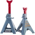 Heavy Duty 6 Ton Jack Stands Pair - Double Locking Pins - Handle Lock ...