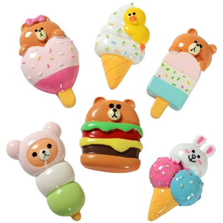 6pcs Large Cute Refrigerator Magnets, Resin Refrigerator Magnets ...