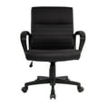 Staples Tervina Luxura Mid-Back Manager Chair, Leather Upholstered ...