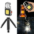 Mini LED Flashlight Portable Work Light Pocket Keychains Torch USB ...