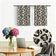 Black and Beige Leopard Print Blackout Curtains,Triple Weaved Fabric ...