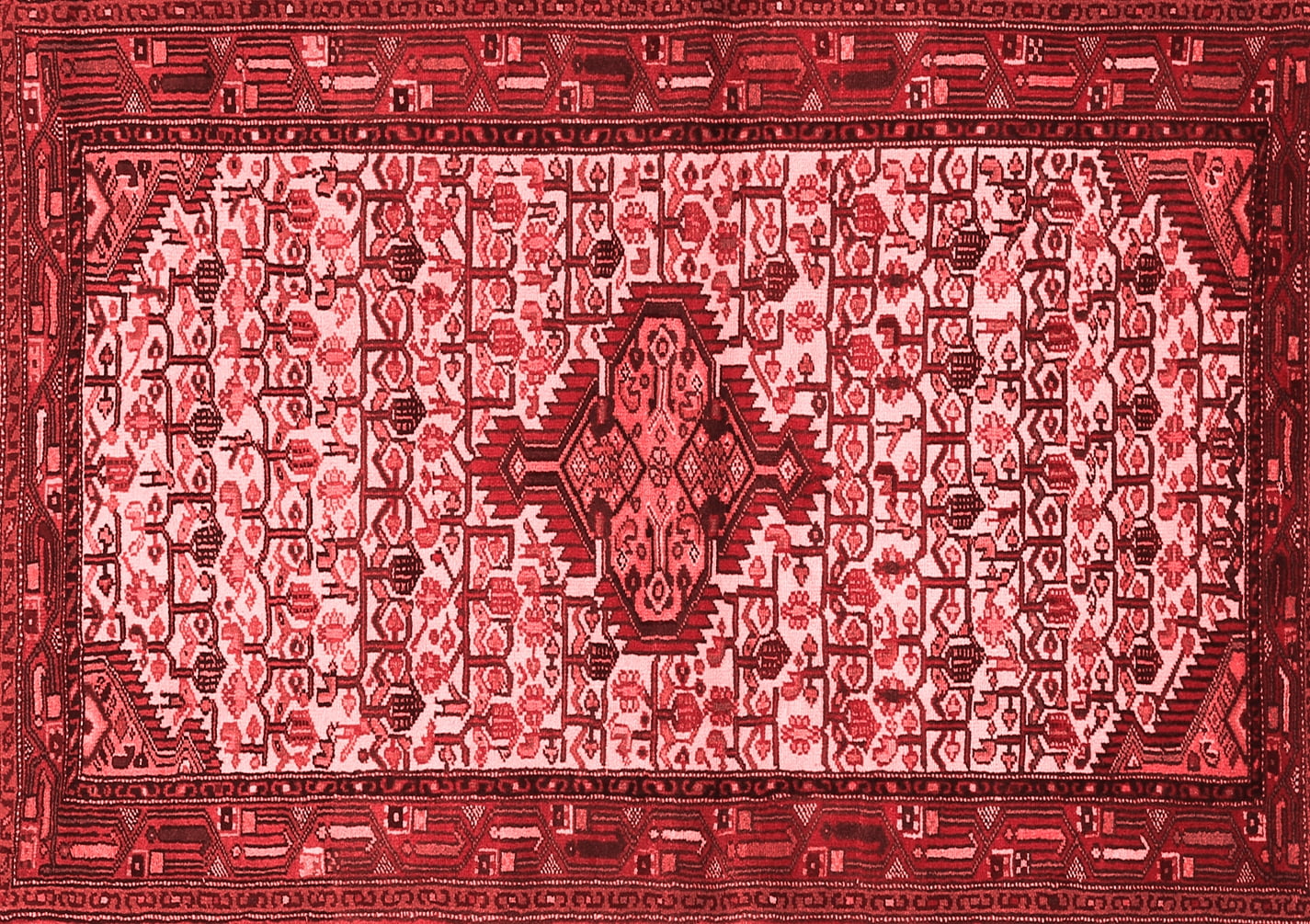 Ahgly Company Indoor Rectangle Persian Red Traditional Area Rugs, 2' x ...