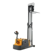 Apollolift 2200lb Counterbalanced Powered Stacker Powered Drive Lift Walkie Stacker 118" Yellow ...