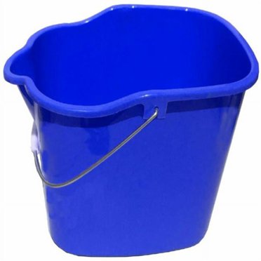 Tuff Stuff 5 Gal. Blue Poly Flat Back Bucket KMC-FB100BL - Walmart.com