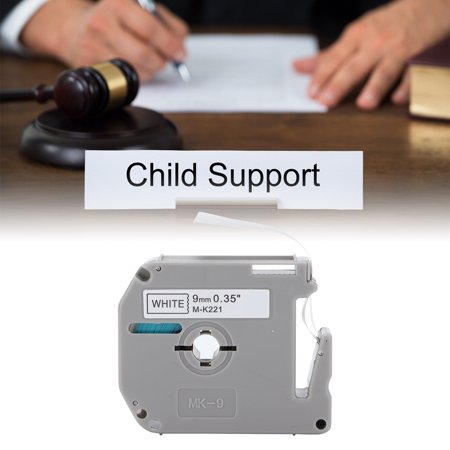 Label Tape Replacement， 9mm 8m Long Clear Resilient Label Machine ...