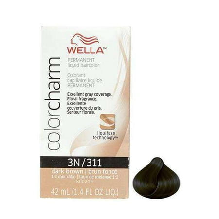 Color Charm Permanent Liquid Haircolor - 311 3N Dark Brown by Wella for ...
