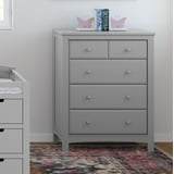 Graco Benton 4-Drawer Classic Vertical Dresser Pebble Gray Finish ...