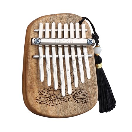 Ericealice 8 Keys Mini Kalimba Wooden Finger Harp Thumb Piano Musical ...