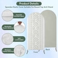 Boho Sage Green Geometric Arch Backdrop Cover 4x1.65 Ft, Spandex ...