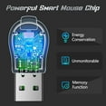 Usb Mouse Jiggler Undetectable Auto Clicker Rgb Switchable With On Off