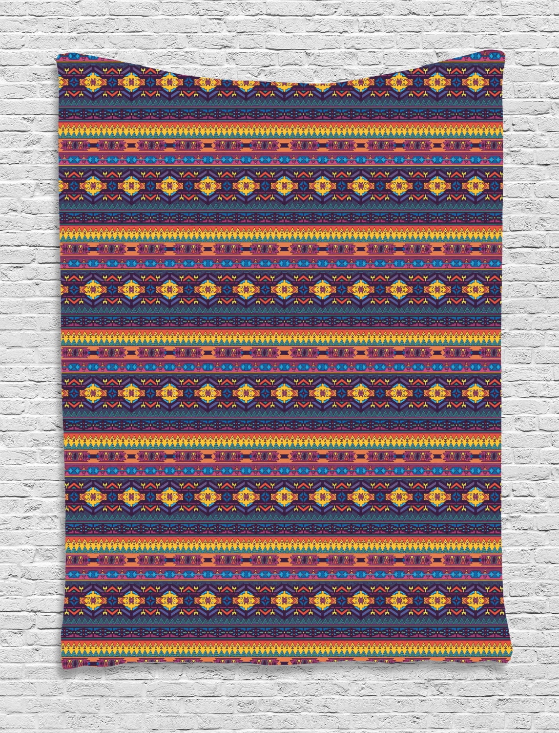Ethnic Tapestry, Aztec Inspired Repeating Folkloric Pattern with ...