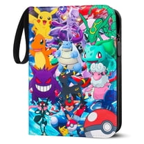 Demon Slayer Card Zipper Binder,9 Pocket with 50 Removable Sleeves up ...