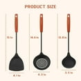 Wok Tools, Wok Utensil,Wok Spatula,Ladle,Skimmer Tool Set,Non Stick ...