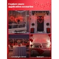 JINYUN-Valentine's Day Window Lights,3 30LED Heart Curtain String ...