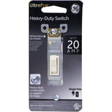 GE Heavy-Duty Grounding Toggle Switch Light Almond 15A 120V Single-Pole ...