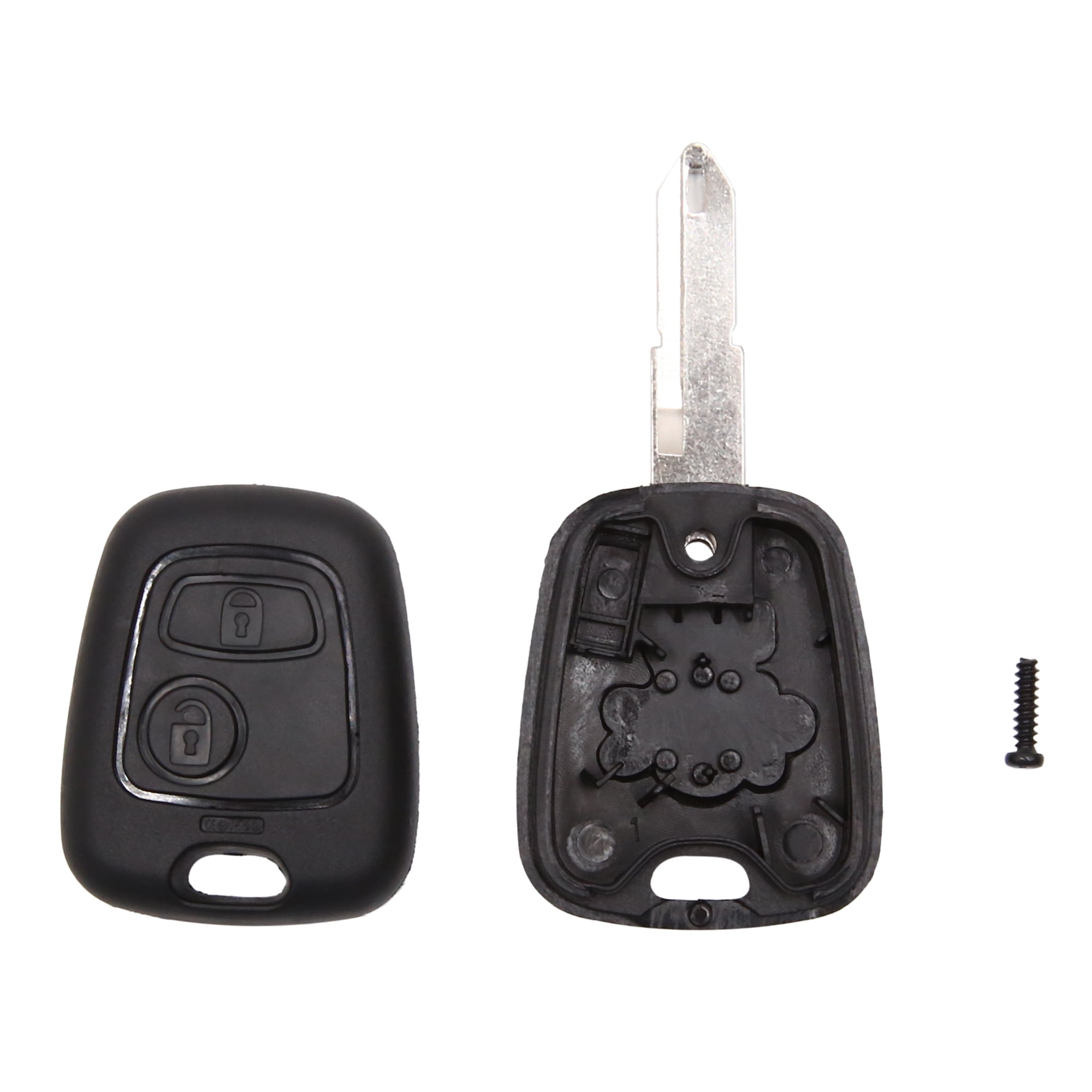 2 Buttons Blank Key Fob Remote Shell Case for Peugeot 106 206 306 307 ...