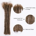 AONKIA Honey Blonde Human Hair Dreadlock Extensions,0.8cm width 8 Inch ...