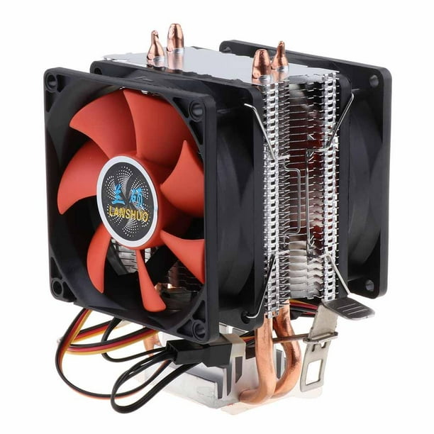 Dual Computer CPU Cooling Fan 3 Pin CPU Cooler | Walmart en línea